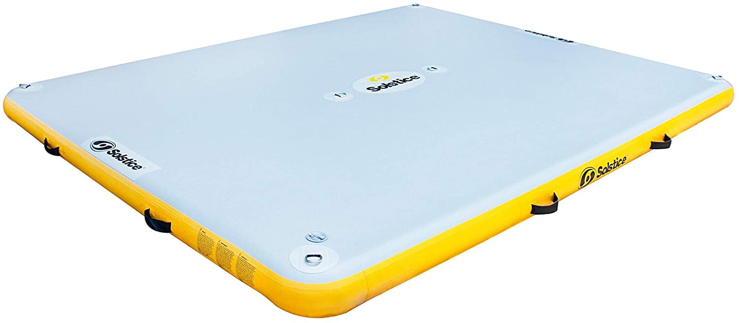 Solstice Large Inflatable Floating Dock Pool Raft for Lake, Ocean ...