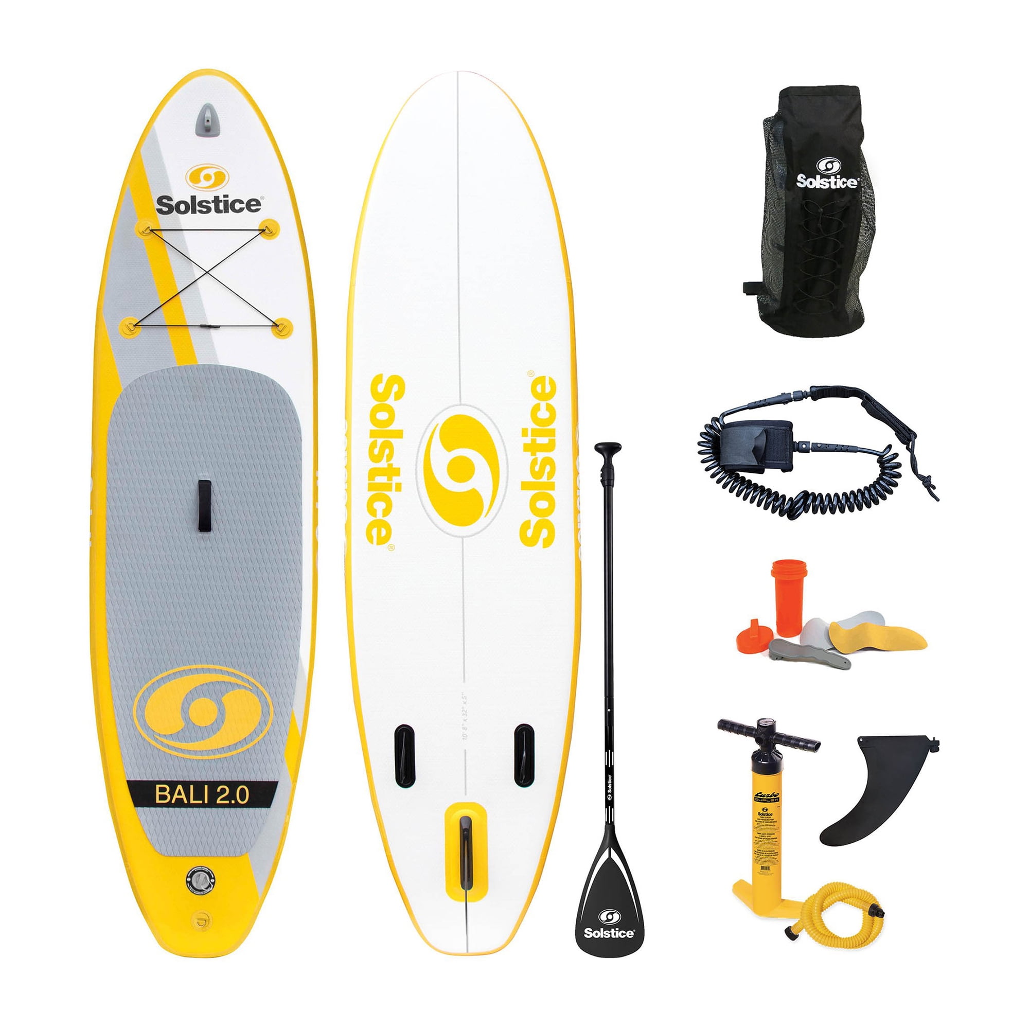 Solstice Bali 10.5ft Inflatable Stand Up Paddle Board Set for Adults w ...