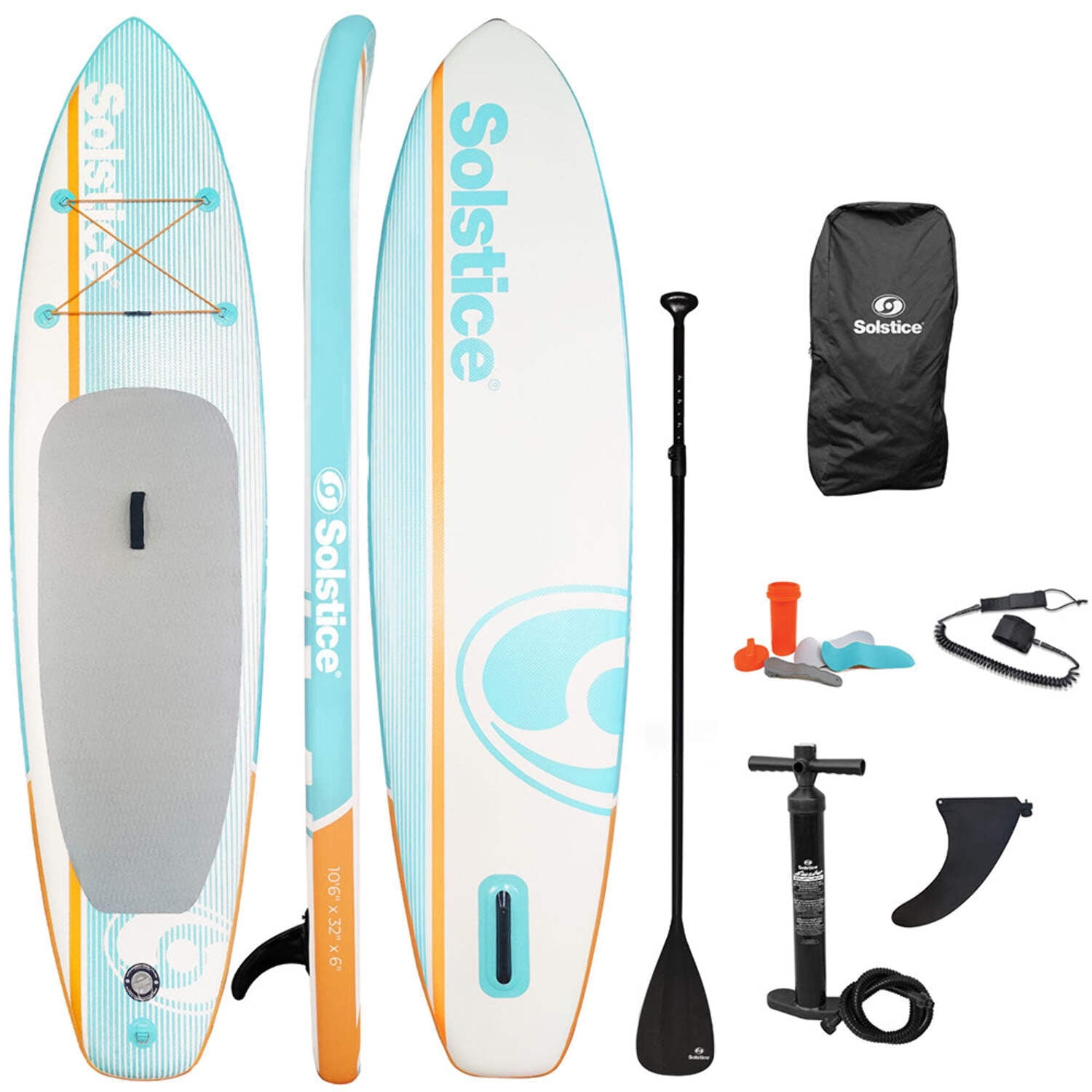 Solstice Watersports 10'6" Cruiser Inflatable Stand-Up Paddleboard Kit ...