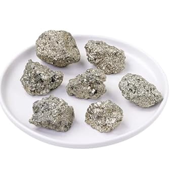 Solsticeshards Natural Stones – Sparkling Crystal (1-2 inch) Cluster for Prosperity, Abundance ...
