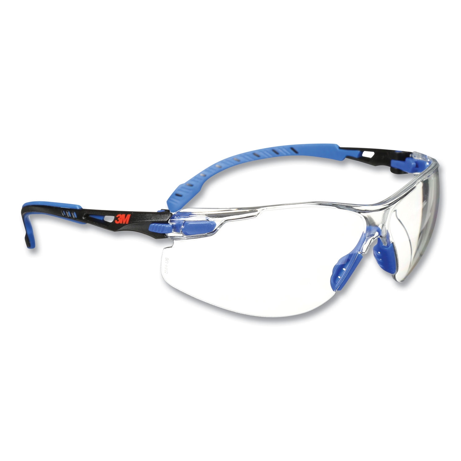 Solus 1000 Series Safety Glasses, Blue Plastic Frame, Clear ...