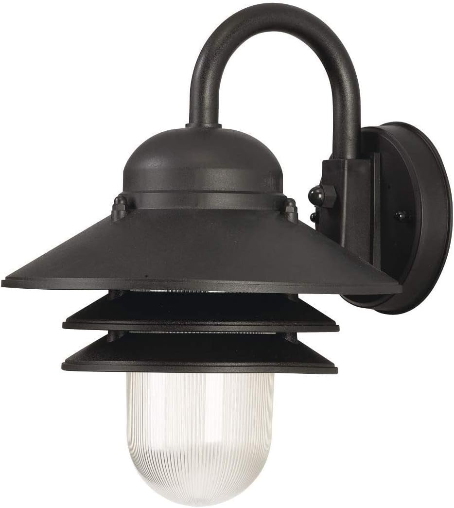 Solus S75VC-LE26W-BK Nautical Wall Mount Light with 3000K Energy Star ...