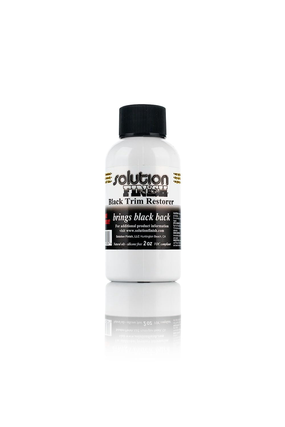 Solution Finish - Black MMF7 Plastic & Vinyl Trim Restorer - Use for ...