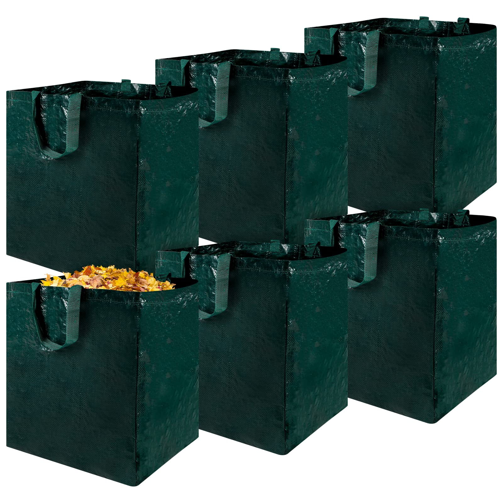 Solution4Patio 6 Pack Reusable DHF10 Yard Waste Bags 20 Gallons, Sac ...