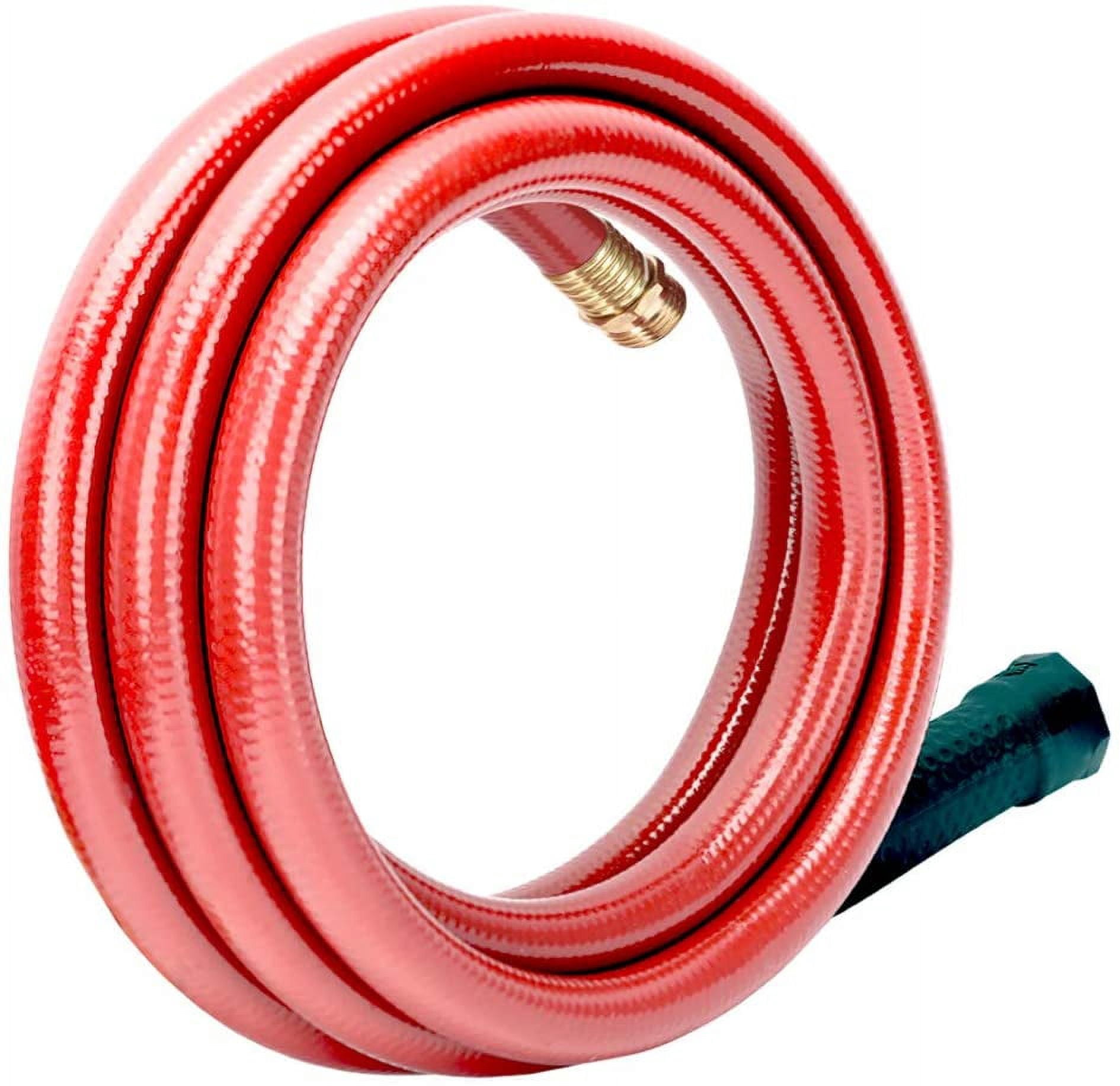 Solution4Patio Short Lead-in Red Garden Hose 3/4 in. x 10 ft. -Heavy ...