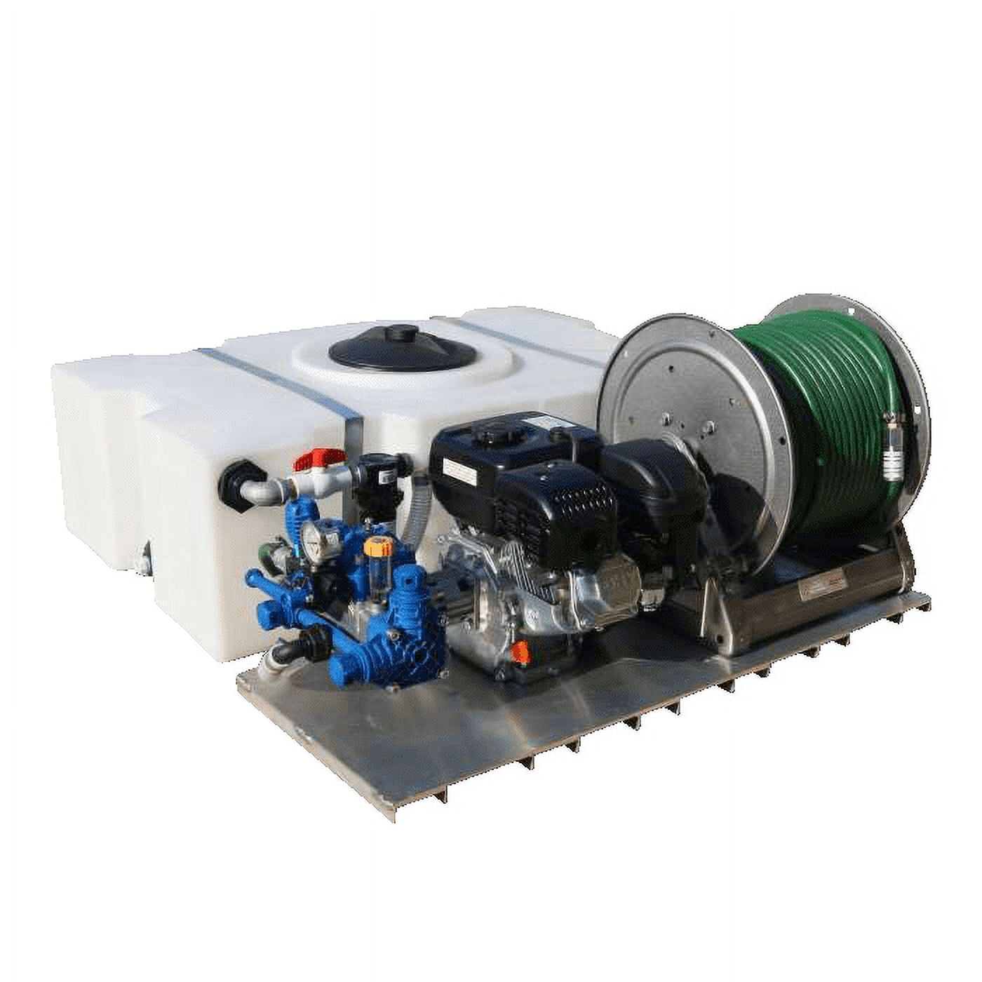 Solutions Diaphragm Pump Pesticide Skid Sprayer- 50 Gallon, Hose Reel ...