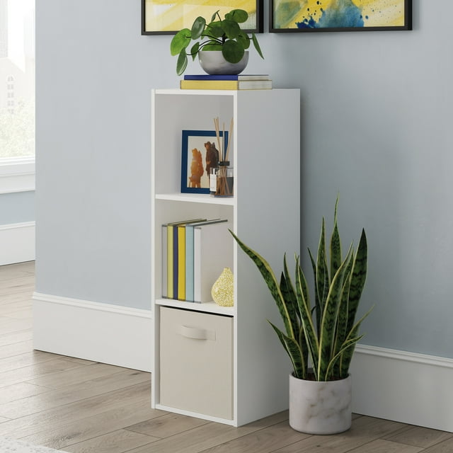 Solutions by Sauder 3-Cube Organizer Storage Cubby Unit in White, White ...
