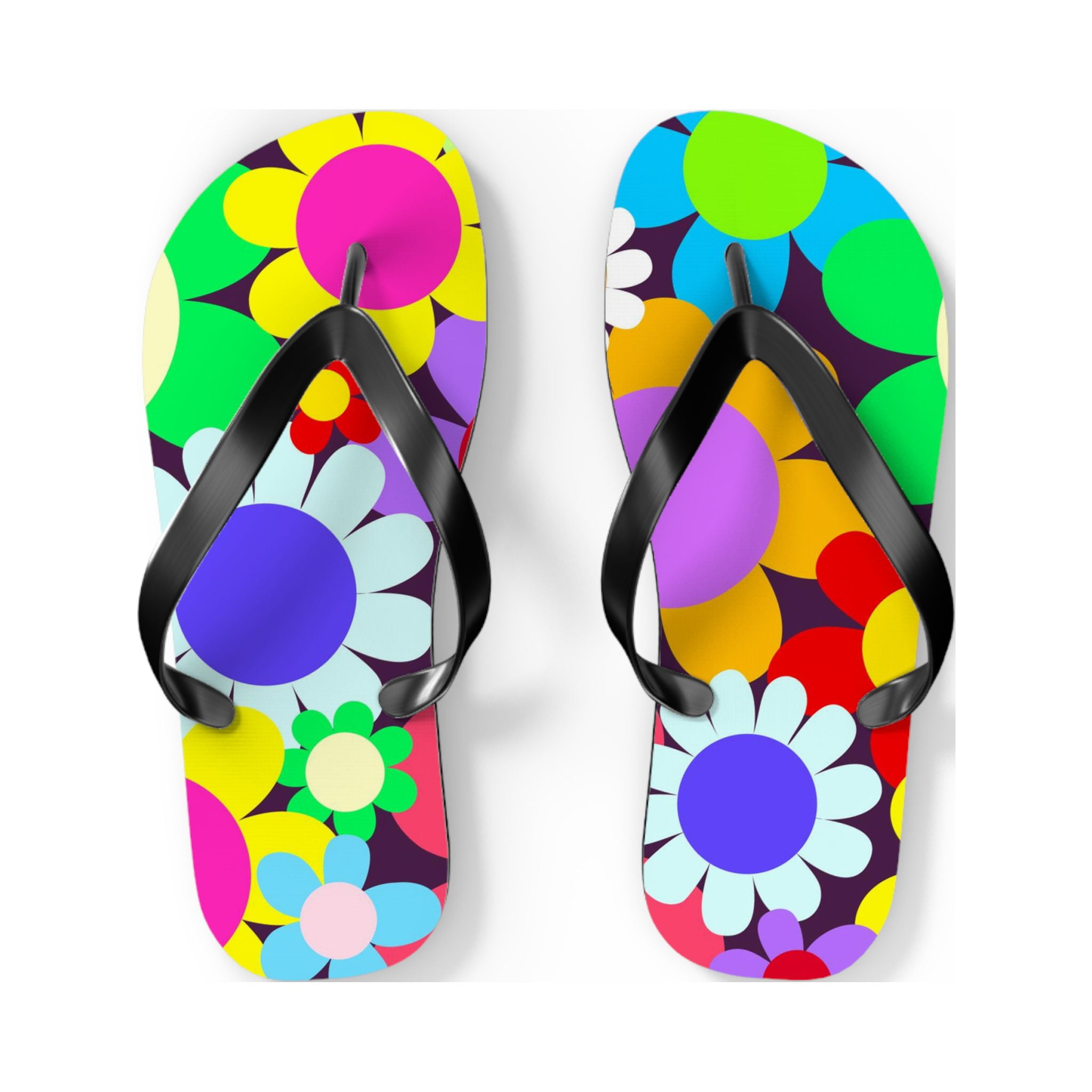 Soluvd Happy Day Flip Flops - Walmart.com