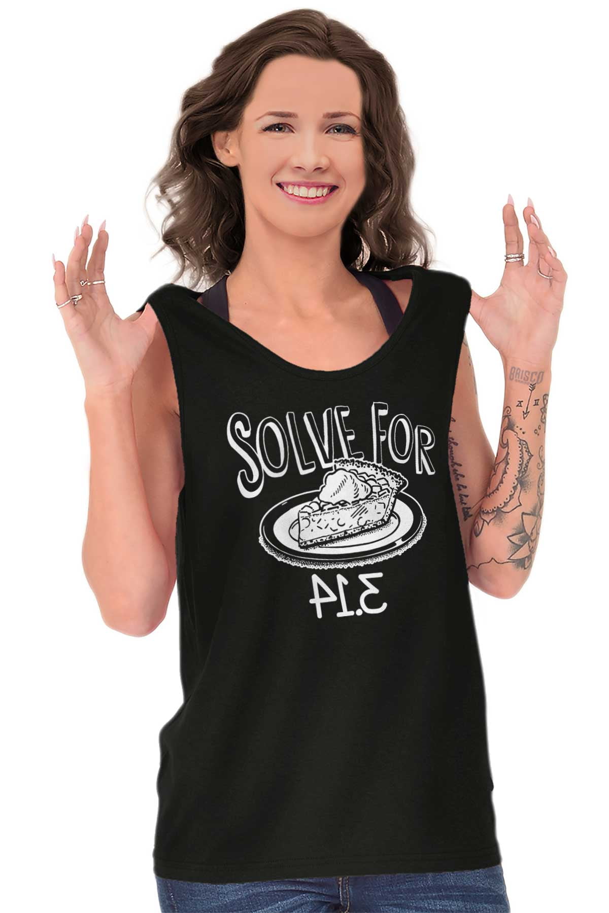 Solve Pi Math Geeky Nerdy Funny Smart Tank Top T Shirts Men Women ...