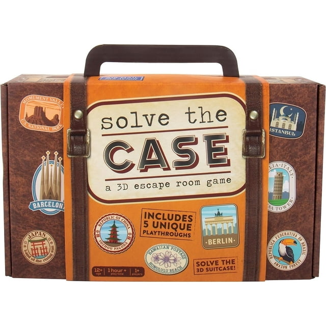 Fizz Creations Solve The Case 3D Escape Room Game in a Suitcase. Ages ...