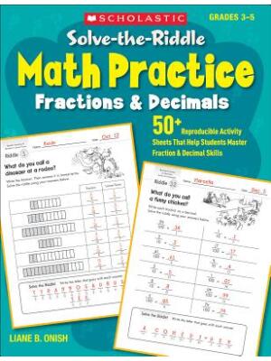 Solve-The-Riddle Math Practice: Fractions & Decimals: 50+ Reproducible ...