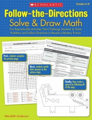 Pre-Owned Follow-the-Directions: Solve & Draw Math (6-8): Fun ...