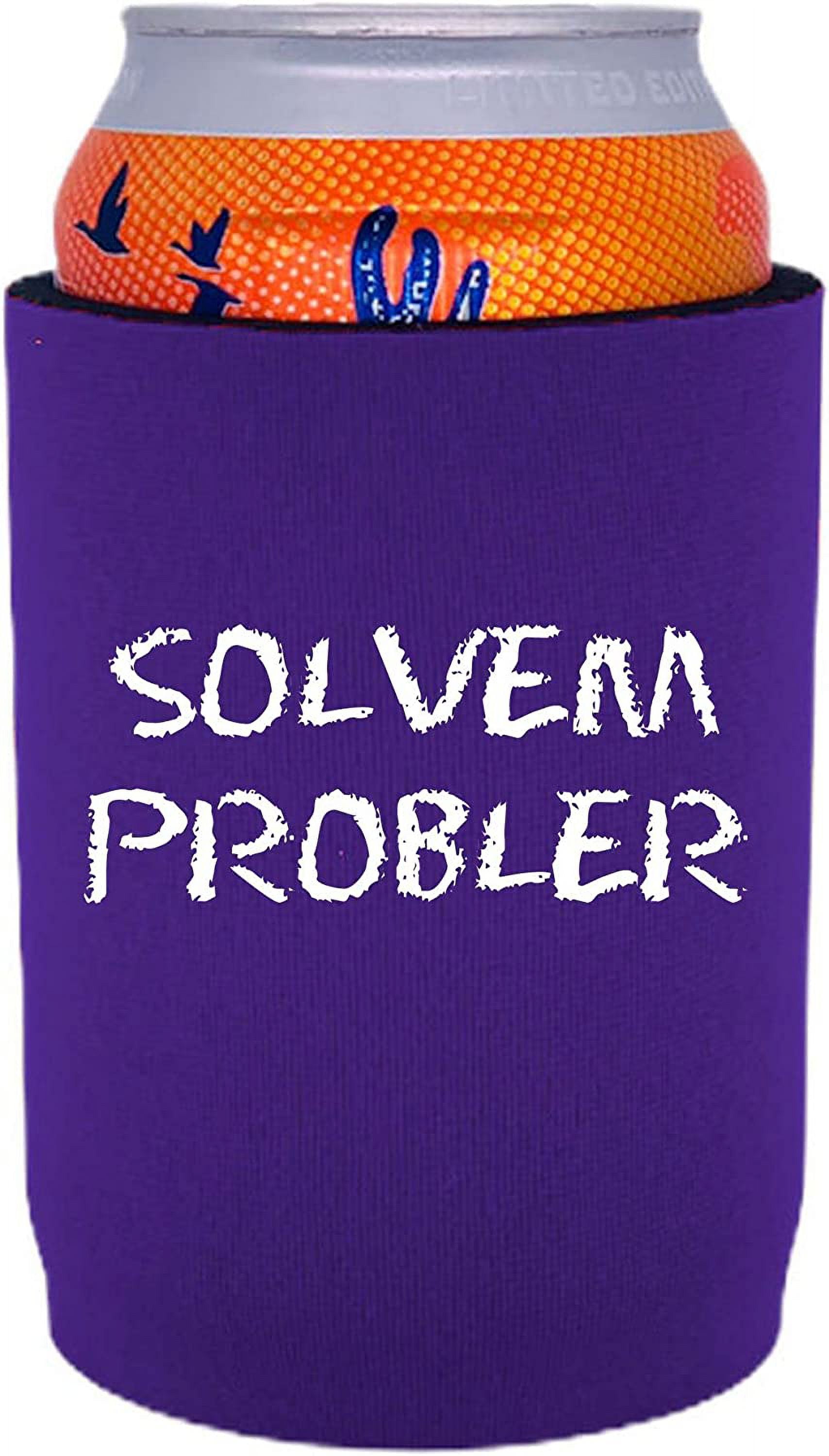 Solvem Probler Funny Full Bottom Can Coolie (Purple) - Walmart.com