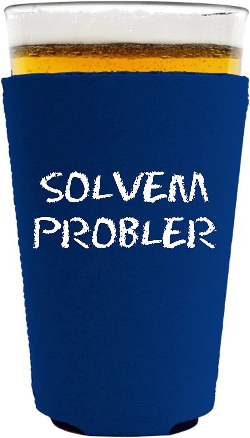 Solvem Probler Funny Pint Glass Coolie (Royal Blue) - Walmart.com