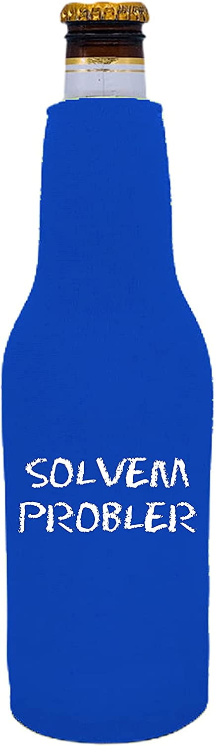 Solvem Probler Funny Zipper Beer Bottle Coolie (Royal Blue) - Walmart.com