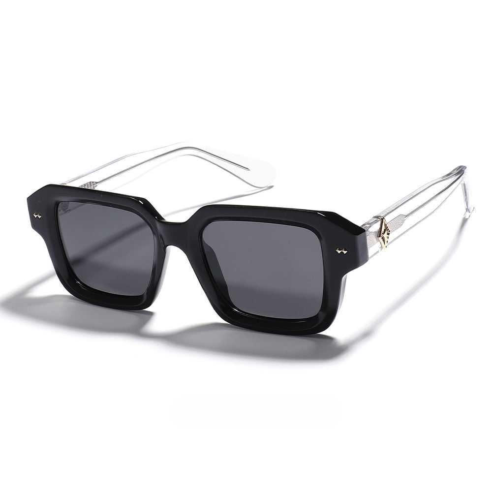 Solvyn Retro Square Polarized Sunglasses for Women, UV400 Protection, Stylish TR Metal Frame ...