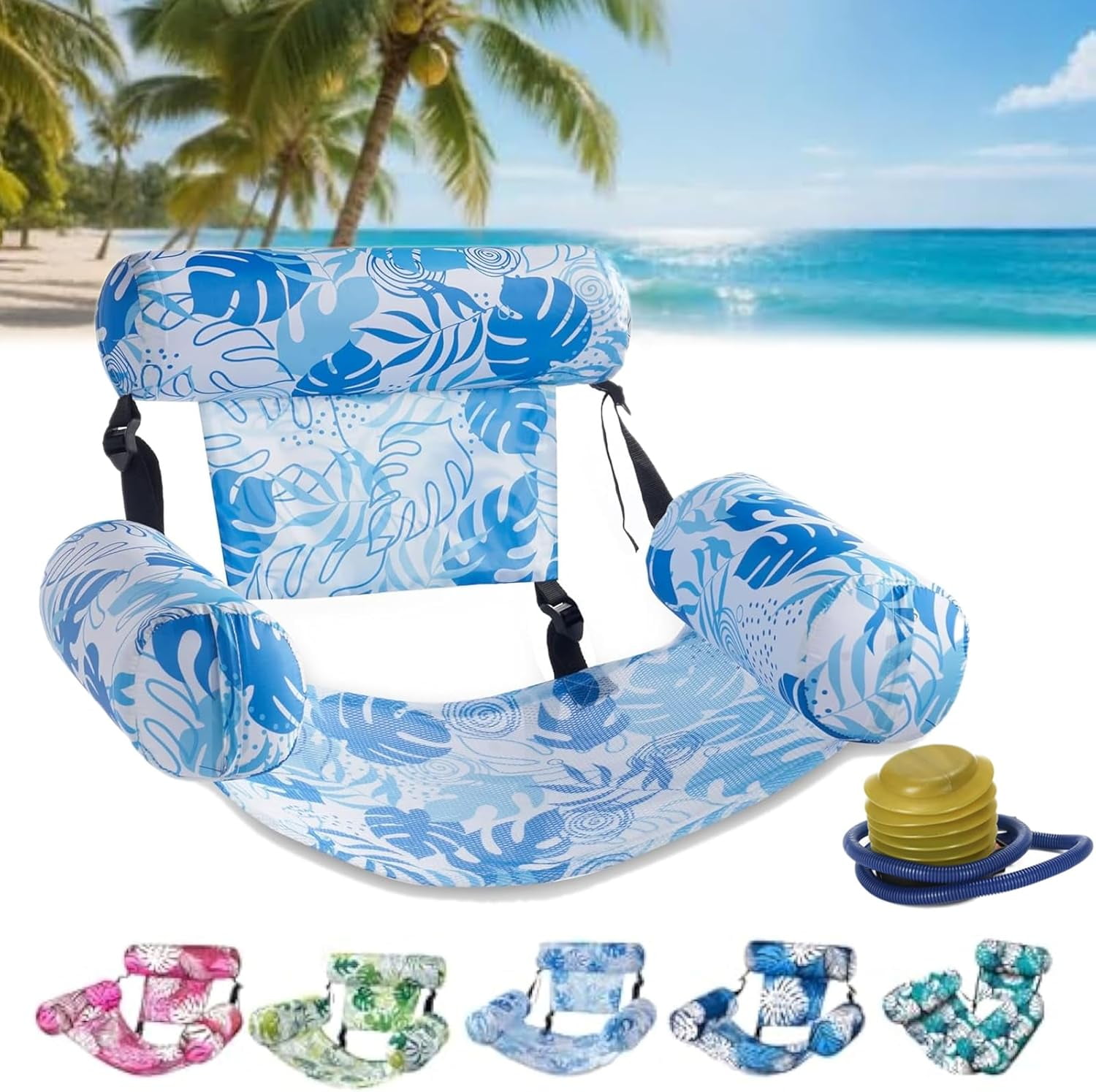 Solymall Inflatable Pool Lounge Chairs, Flotadores para Adultos, Blow ...