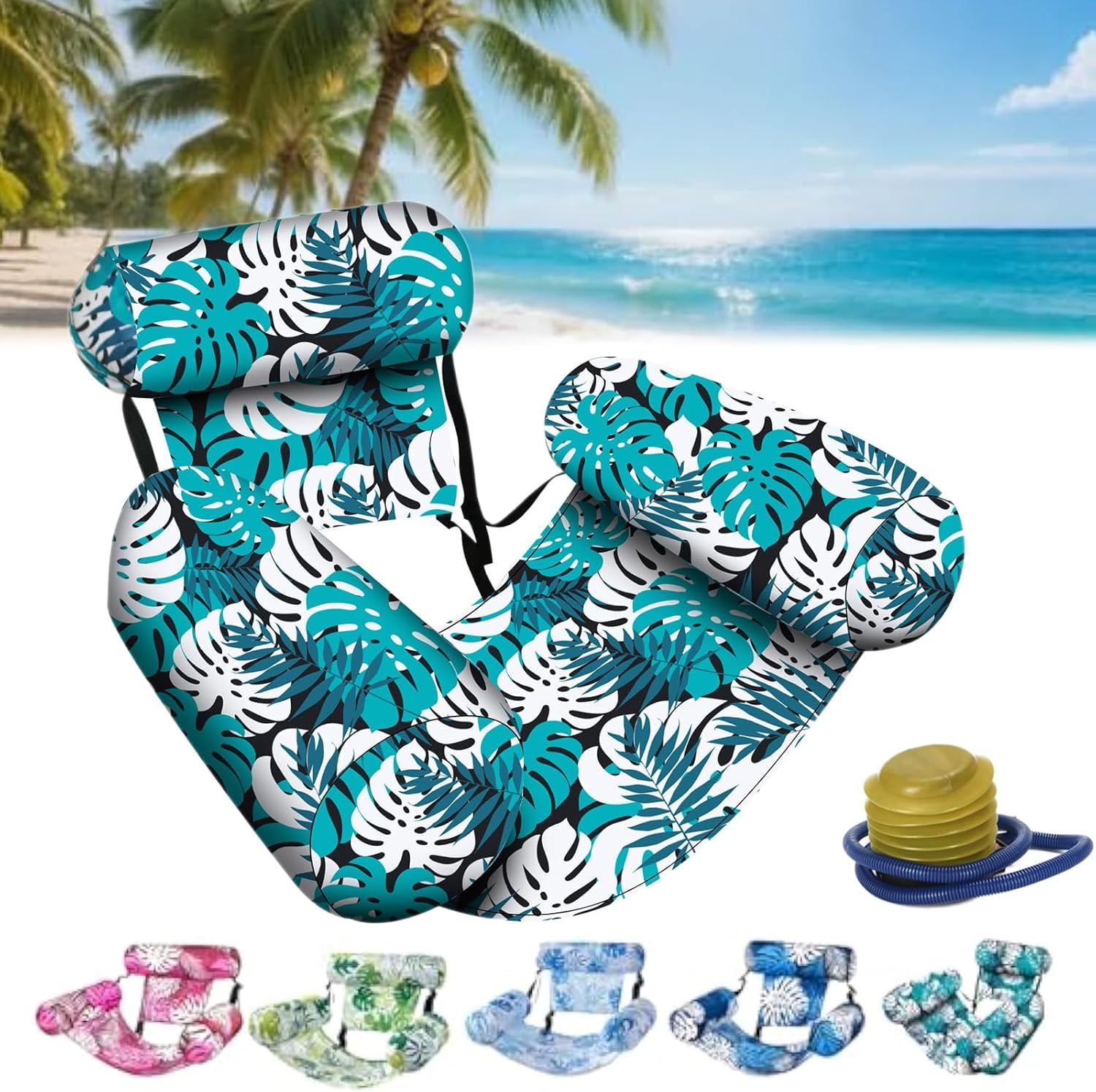 Solymall Inflatable Pool Lounge Chairs, Flotadores para Adultos, Blow ...