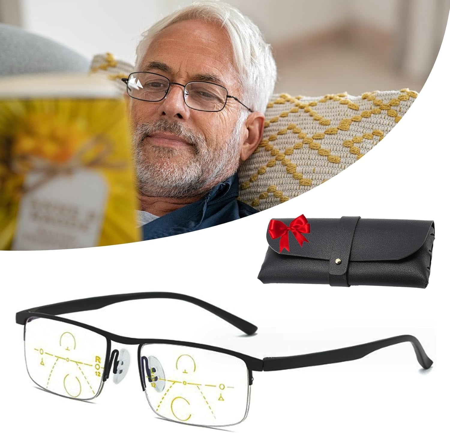 Solymall Intellireaders, Third Generation Titanium Progressive Far and ...