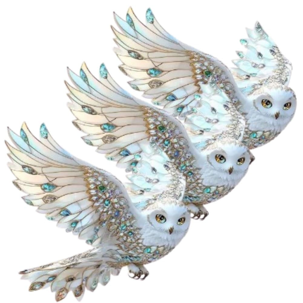 Solymall Spirit Bluebird, Crystal Sky Bluebird Stained Art Ornament, 2D ...