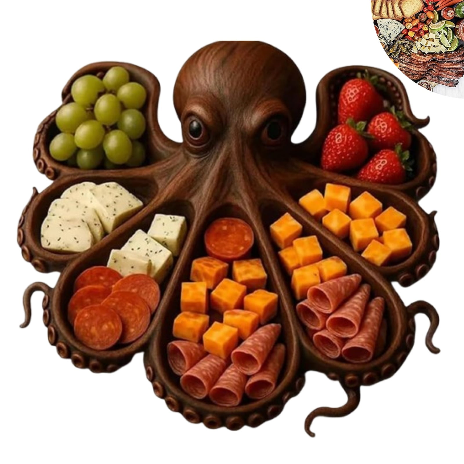 Solymall Tentacle Platter, Graddi Tentacle Platter, Octopus Charcuterie ...