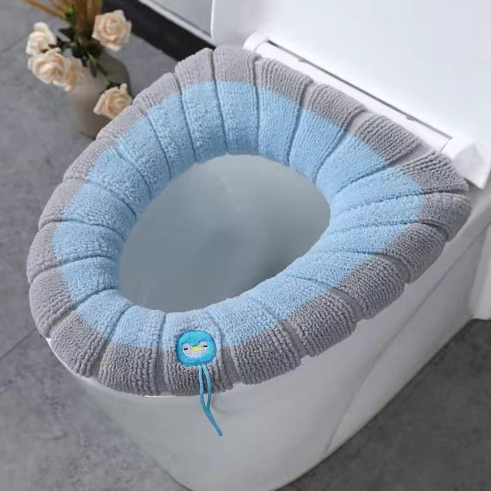 SomWiBe 50% off Clear! Thicker Bathroom Toilet Seat Cover Pads Soft ...