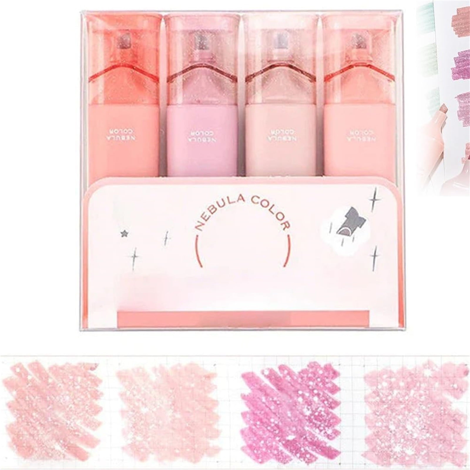 SomWiBe Markers Set Glitter Highlighter Markers For Sparkling Note ...