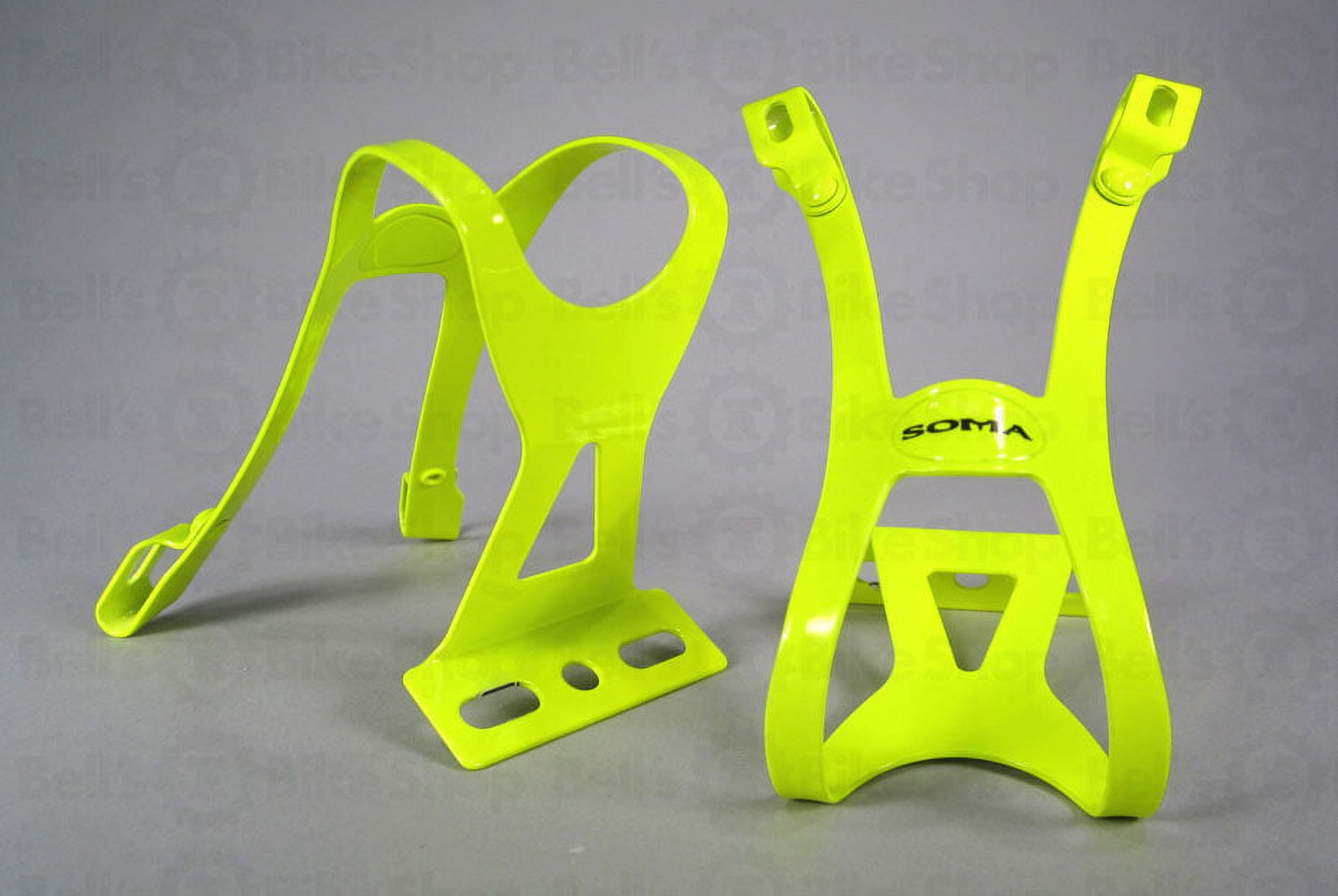 Soma Oppy X 1-Strap Toe Clips Neon Yellow S/M Pair Track Fixed Gear ...