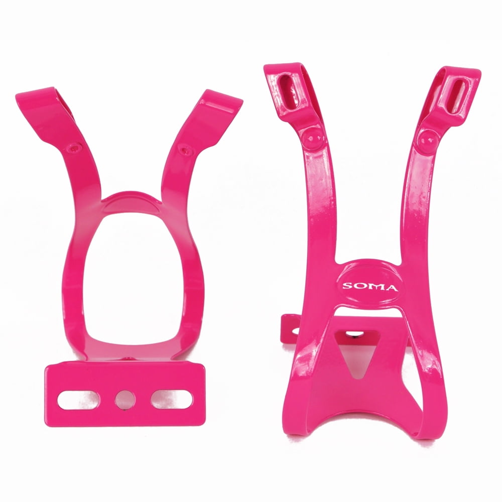Soma Oppy X 1-Strap Toe Clips Pink S/M Pair Track Fixed Gear Road Tour ...