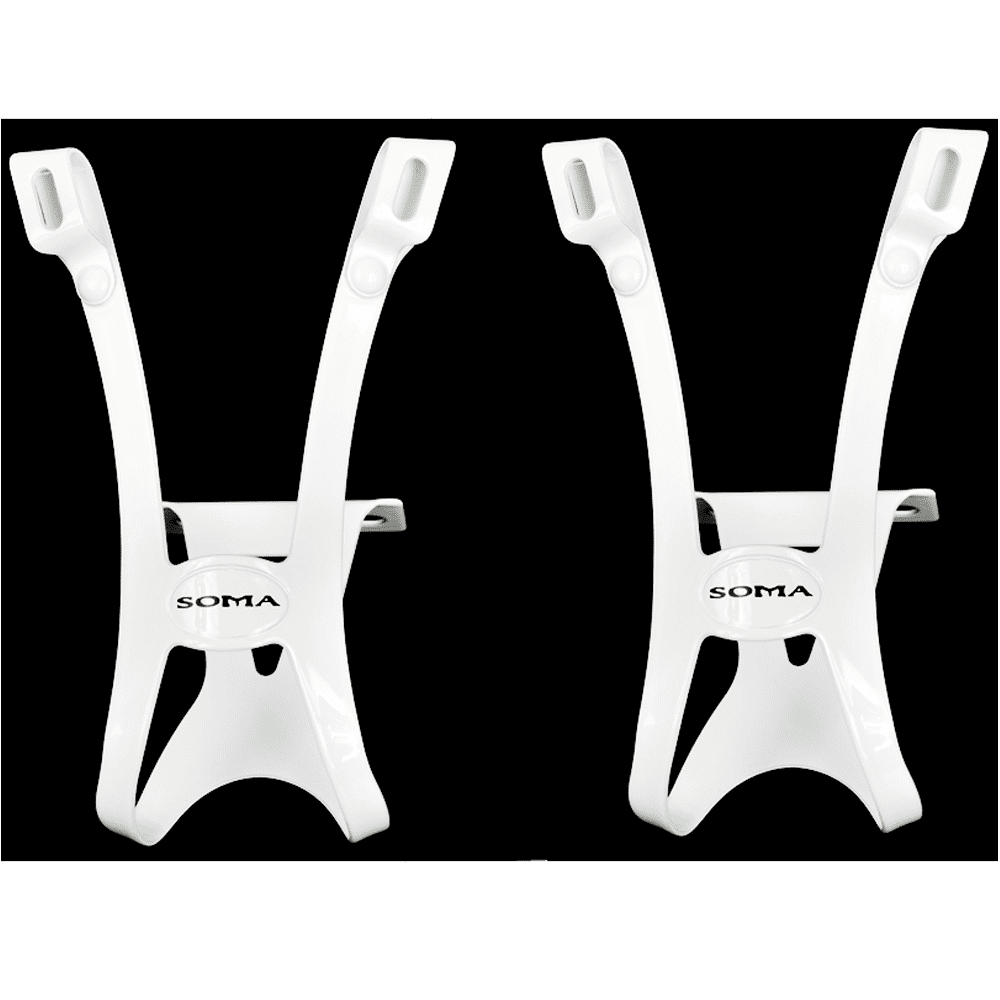 Soma Oppy X Toe Clips WHITE S/M Pair Steel Track Fixed Gear Road Bike ...