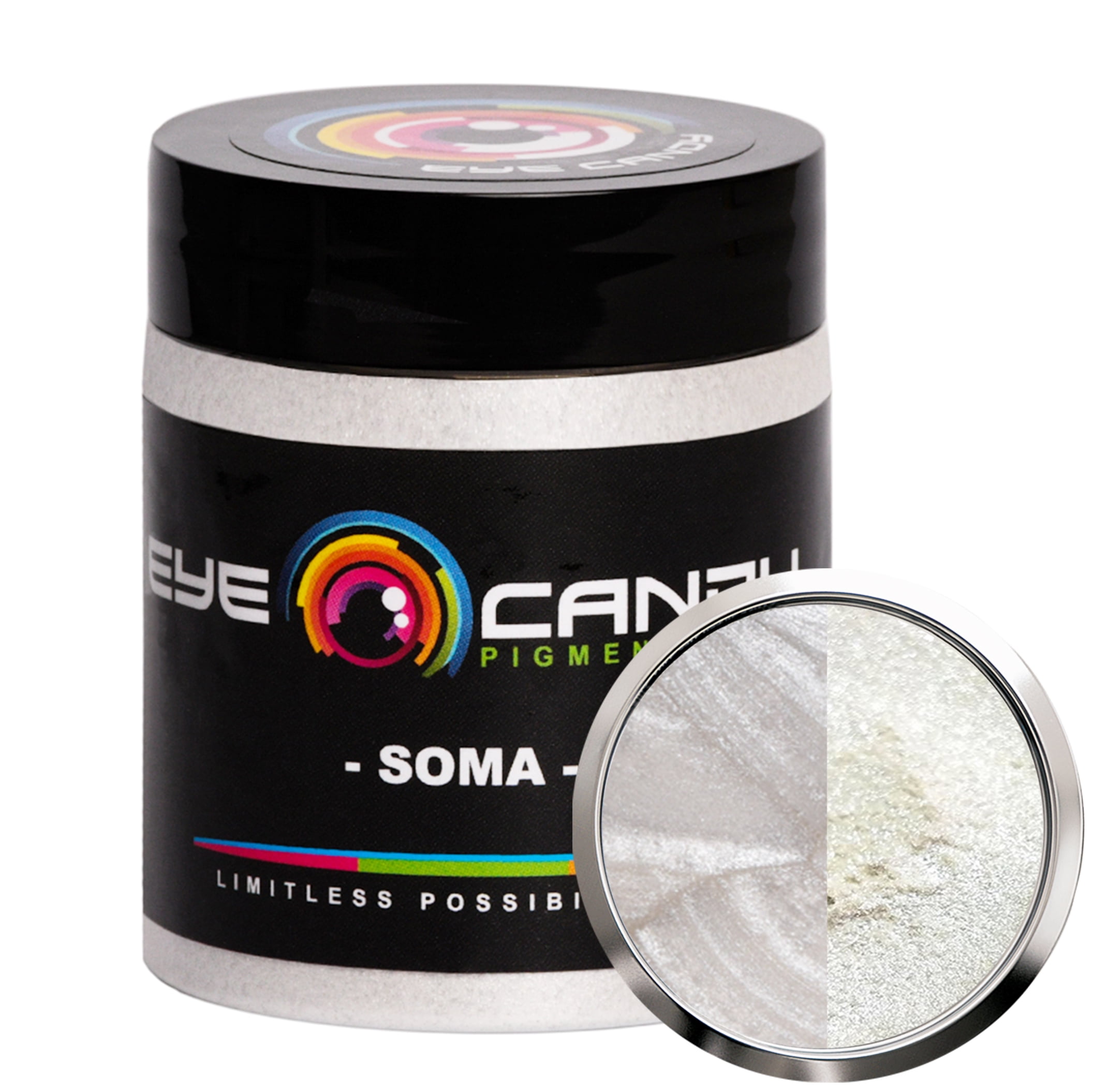 Soma White Mica Powder Pigment (25g) for DIY Crafts: Woodworking, Resin ...