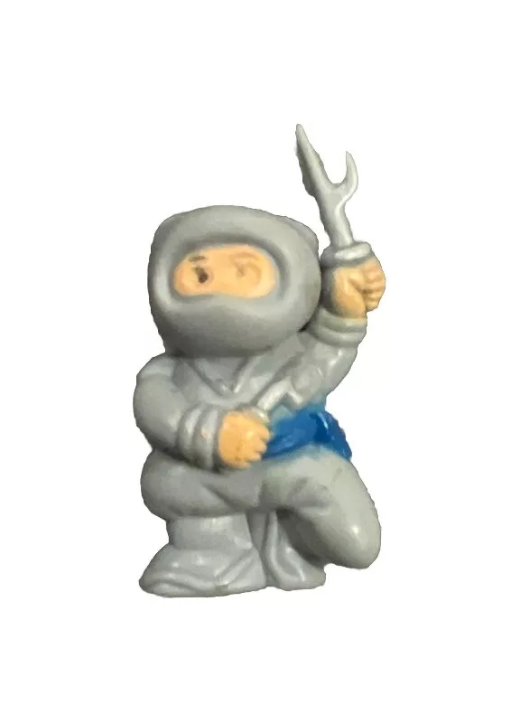 Soma plastic bootleg Toys Figures Mini NINJAS RARE 1980s Gray ...