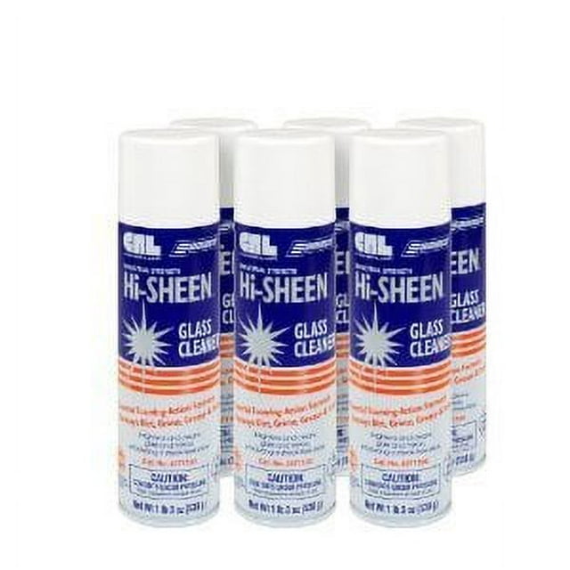 Somaca Hi Sheen Glass Cleaner - Pack of 6 Cans - Walmart.com