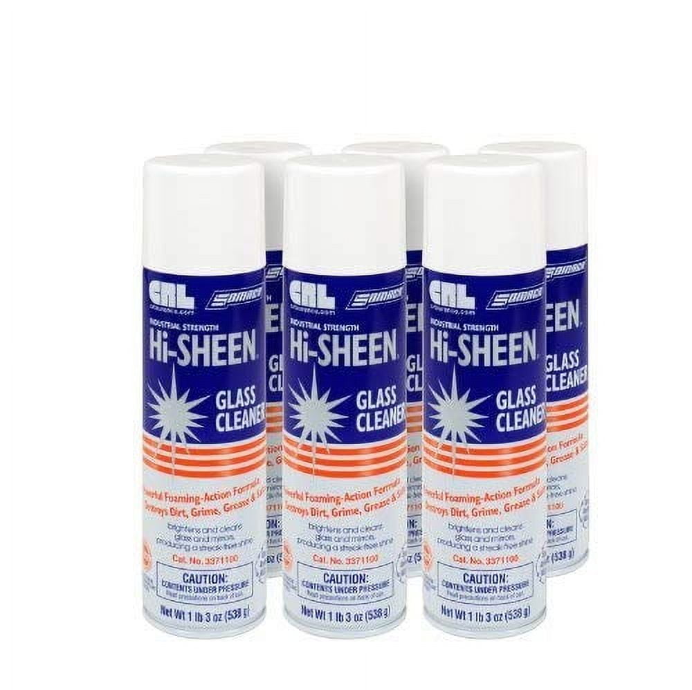 Somaca Hi Sheen Glass Cleaner Pack of 6 Cans - Walmart.com