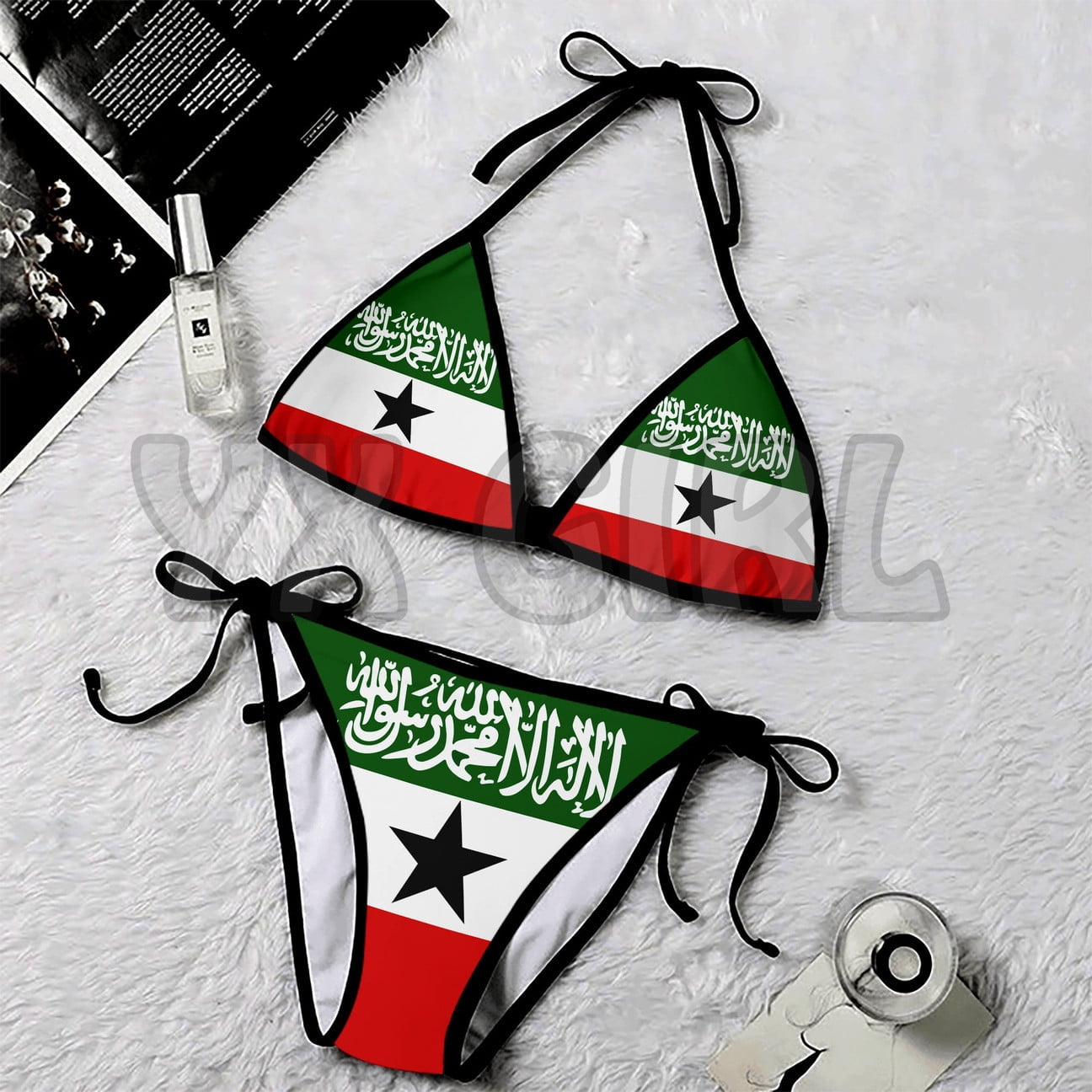 Somalia 2 Piece Bikini 3D All Over Printed Bikini Summer Women For Girl ...
