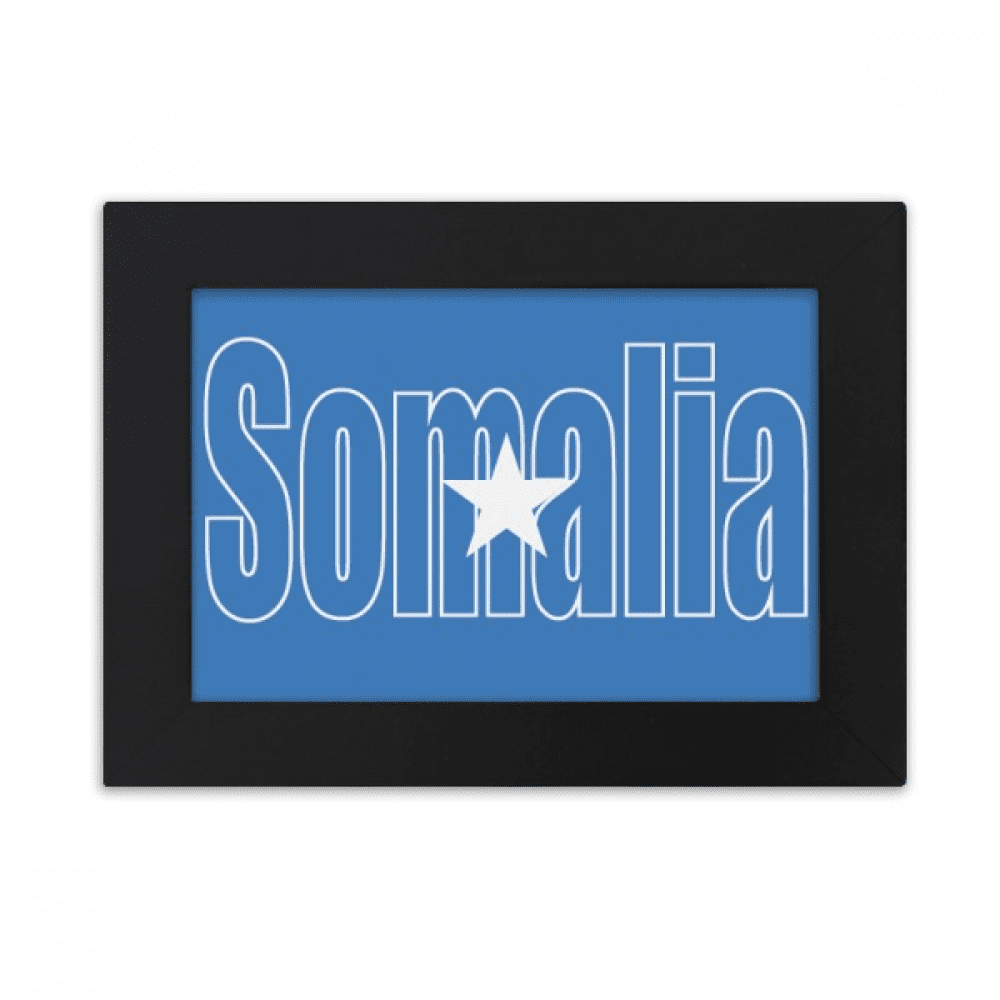 Somalia Country Flag Name Desktop Photo Frame Ornaments Picture Art ...