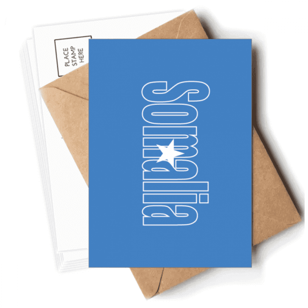 Somalia Country Flag Name Postcards Envelopes Blank Note Cards Mailing ...