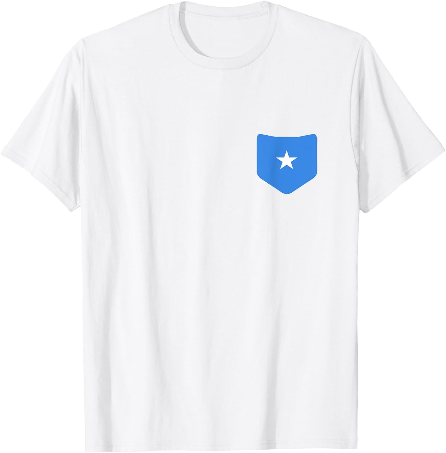Somalia Flag with Printed Somali Flag Pocket T-Shirt - Walmart.com