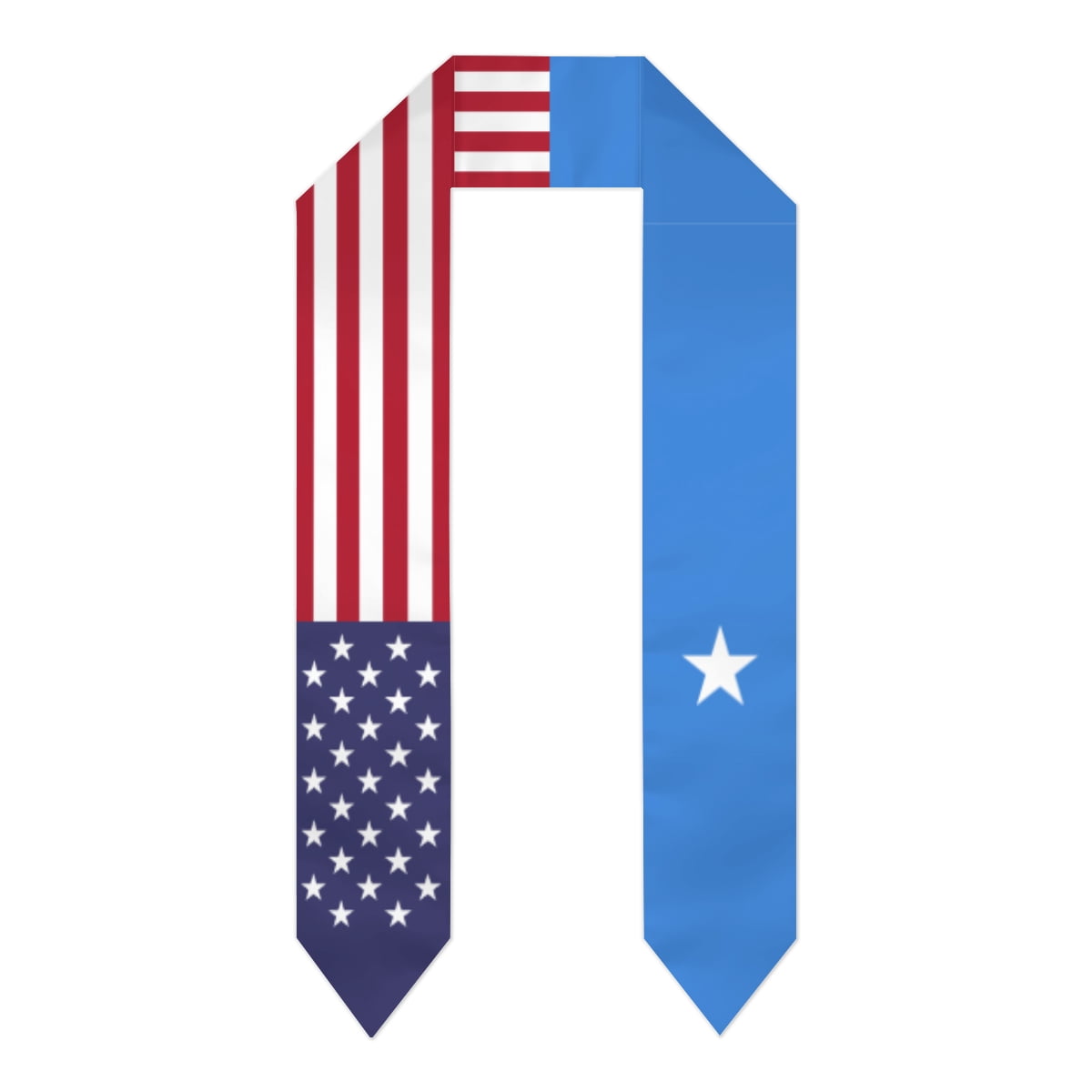 Somalia & USA United States Flag Shawl Sash Stole Graduation Shawls ...