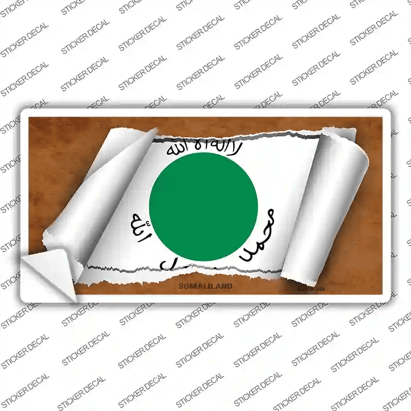 Somaliland Flag Scroll Novelty Sticker Decal Medium - Walmart.com