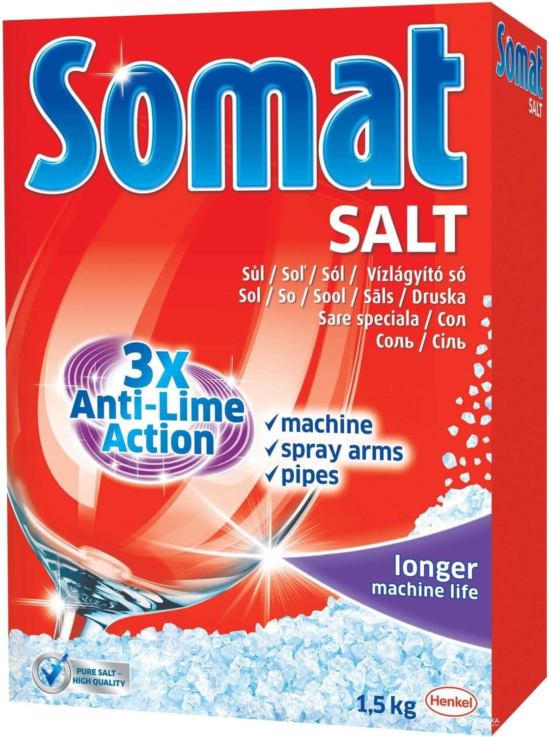 Somat Dishwasher Salt 3.3 Pounds (Packaging May Vary) - Walmart.com