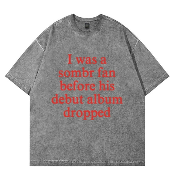 Sombr I Barely Know Her Merch - Cotton Blend Vintage Washed T-Shirt ...