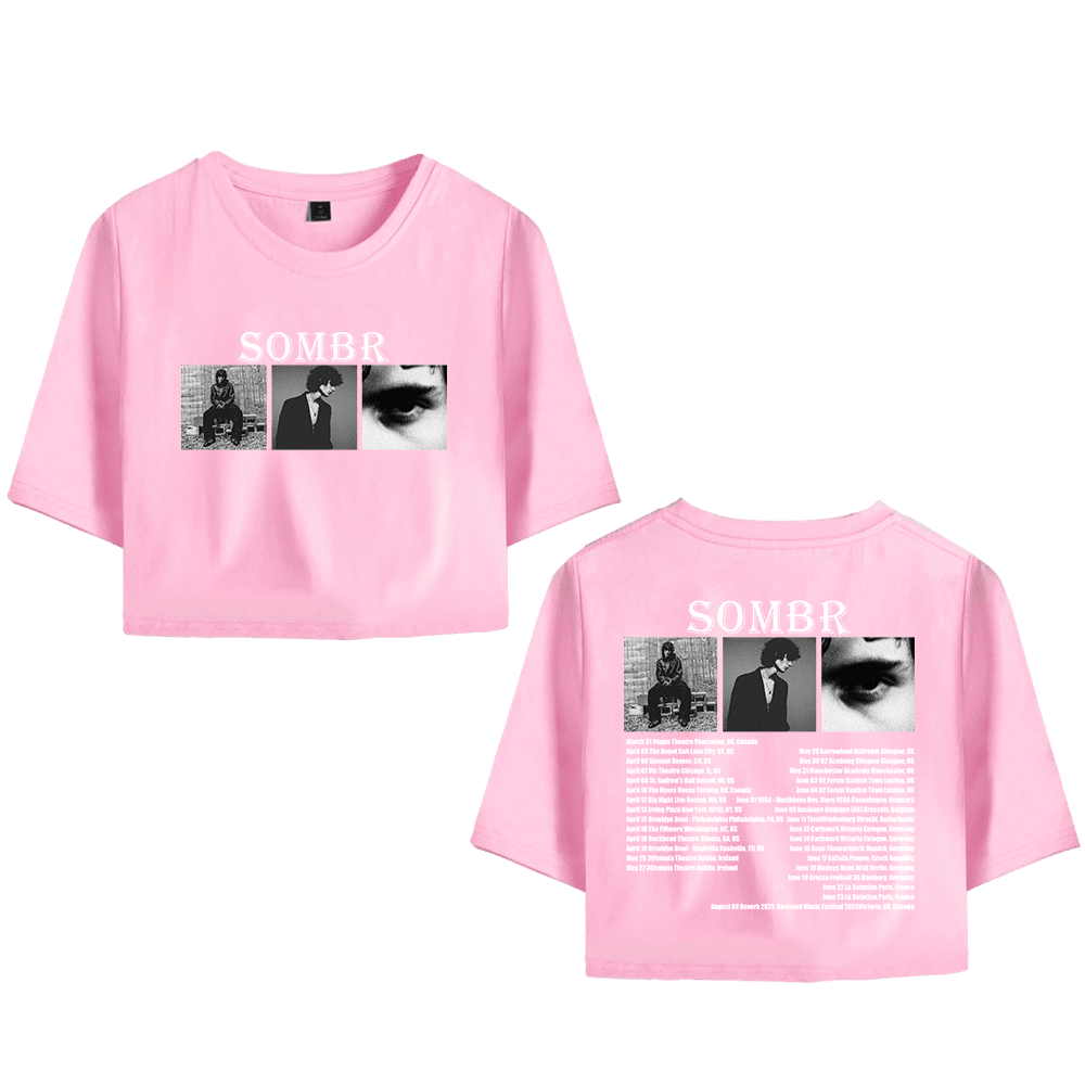 Sombr Merch 2025 Tour Crop Top Graphic T-shirt Women Girl Short Sleeve ...