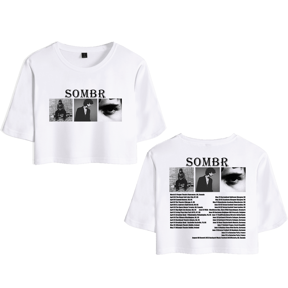 Sombr Merch 2025 Tour Crop Top Graphic T-shirt Women Girl Short Sleeve ...