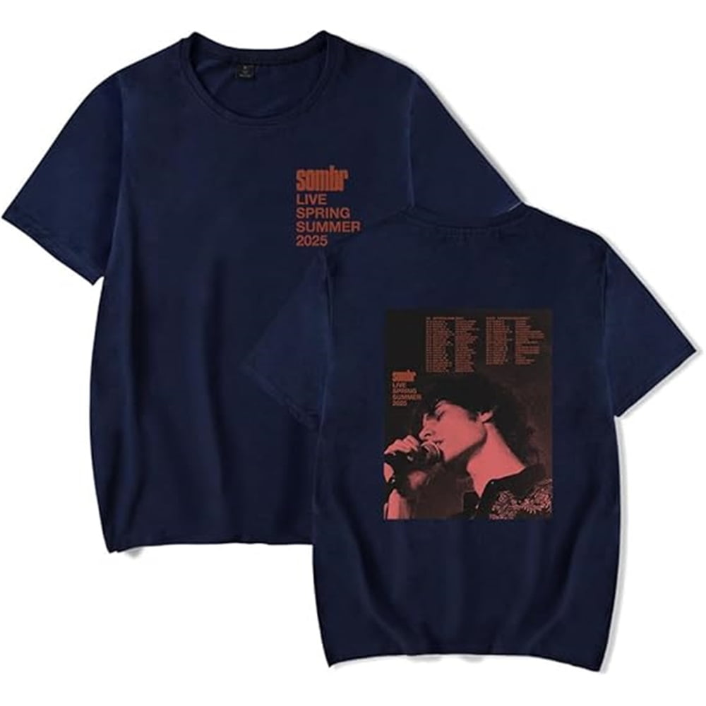 Sombr Merch 2025 Tour Summer Tee T-Shirt Unisex Short Sleeve Casual Top ...