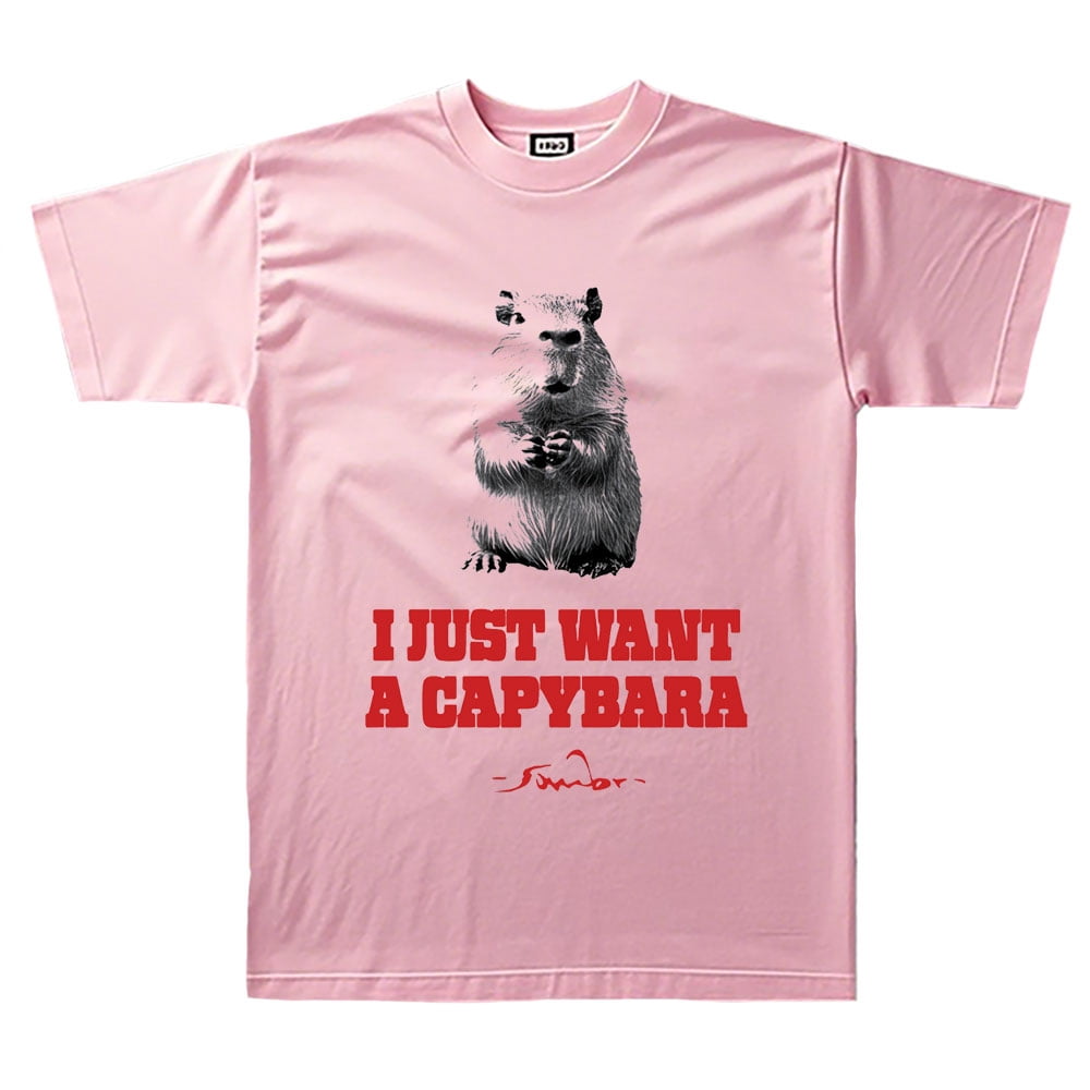Sombr Merch I Just Want A Capybara Tshirt Summer Unisex Short-sleeved T ...
