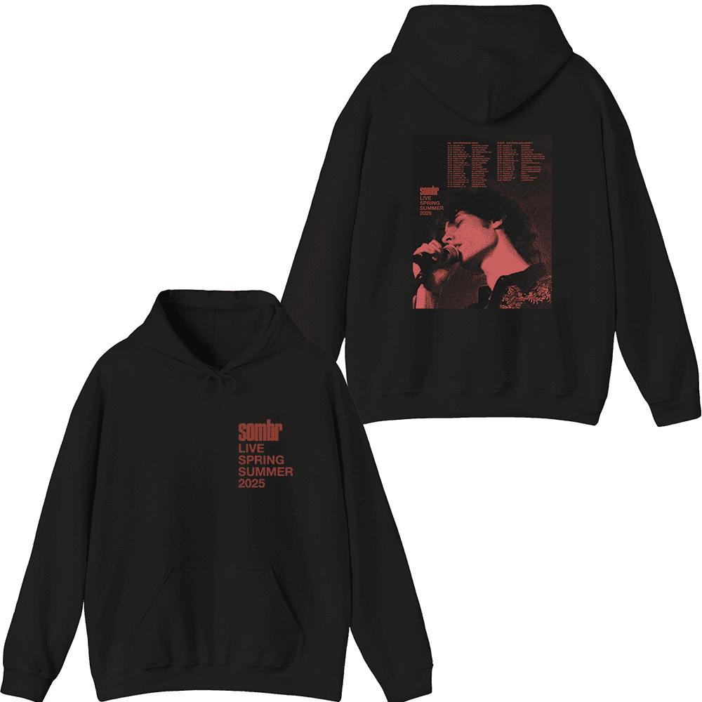 Sombr Merch Live Spring 2025 Tour Hoodie Men Women Long Sleeve Pullover ...