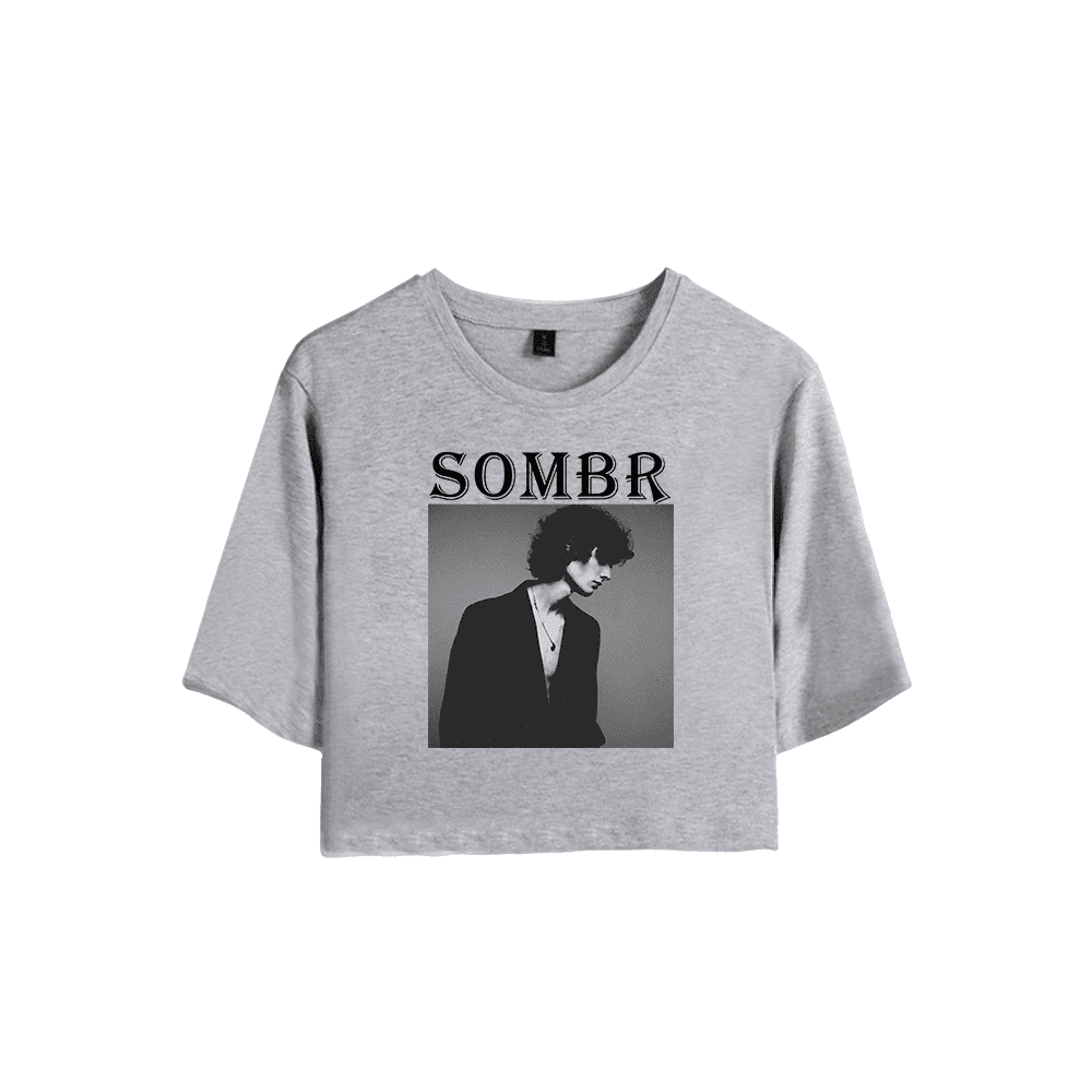Sombr Merch Photos Style Crop Top Graphic T-shirt Women Girl Short ...