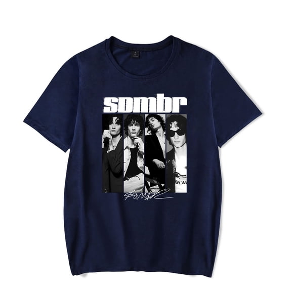 Sombr Merch Retro Claasic Graphic T-Shirt Short Sleeve Tour Album Men ...