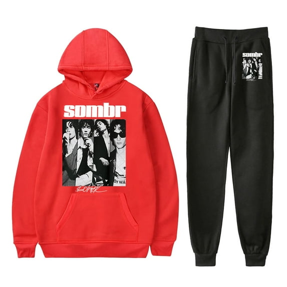 Sombr Tour 2025 Merch Hoodie and SWEATPANTS set pop print Unisex Casual ...